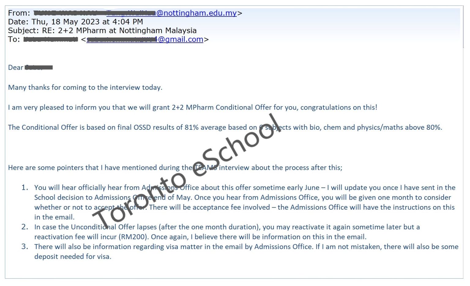 Congrats on an Offer of Admission to Nottingham University