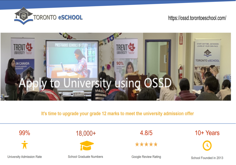 Quebec & Out-of-Province Students - Toronto eSchool - Online High School - OSSD Diploma