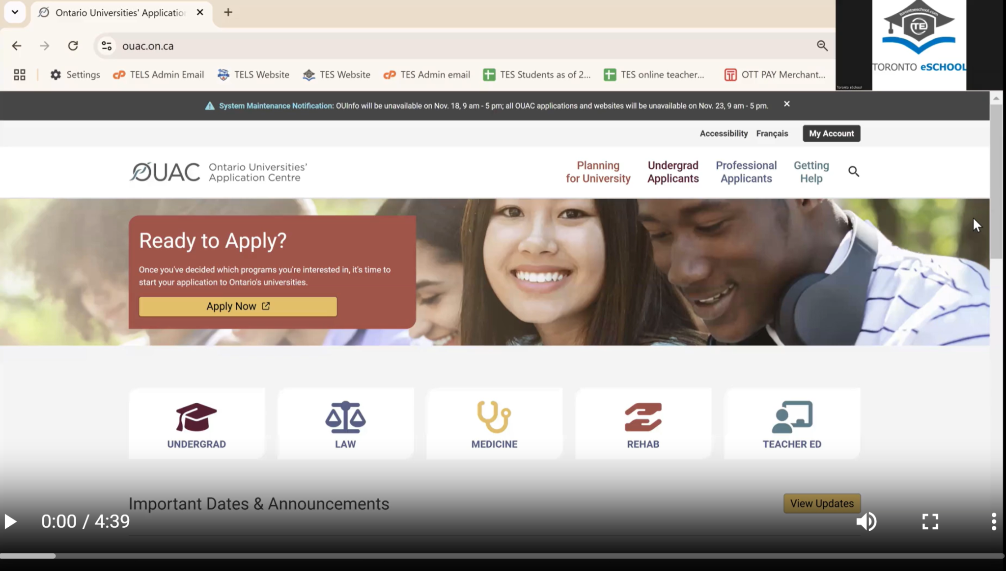 How to Add Toronto eSchool to your OUAC Account - Toronto eSchool - Online High School - OSSD ...